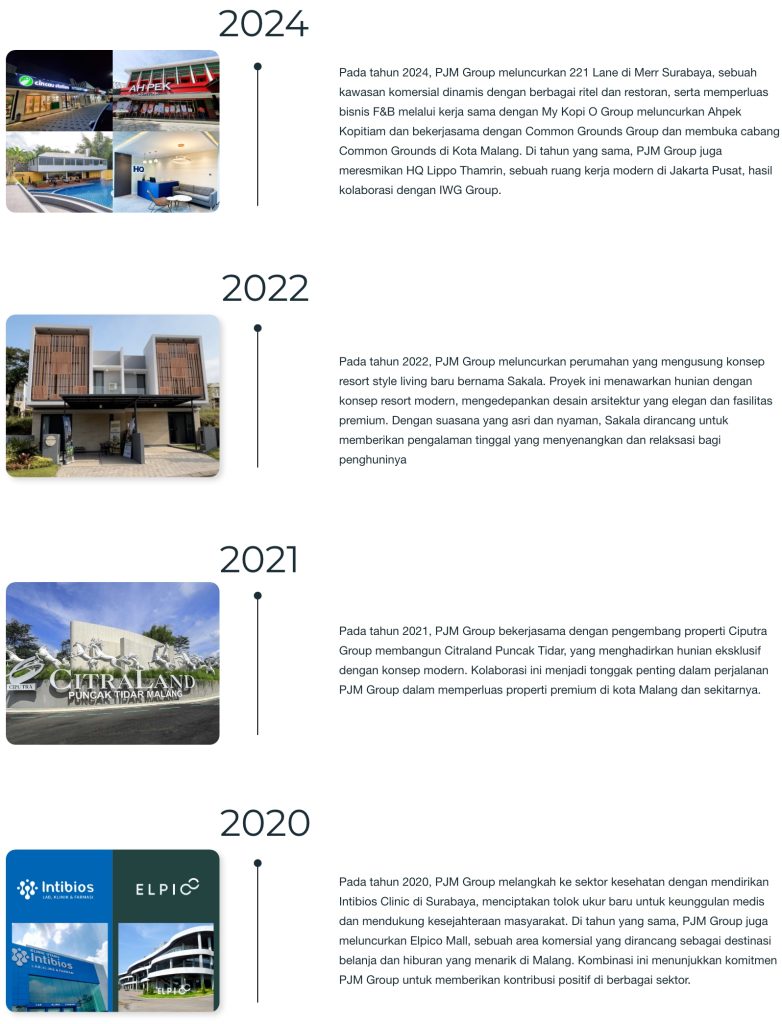 History & Milestones – PJM Group